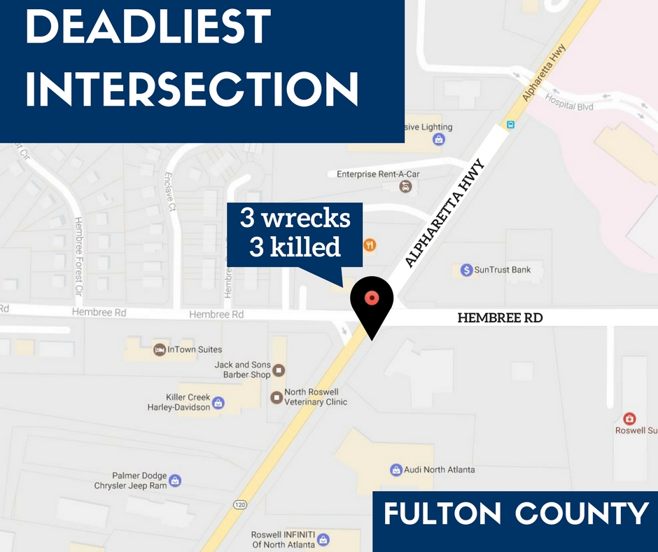 Fulton County's Deadliest Intersections : Law Offices of Gary Martin ...